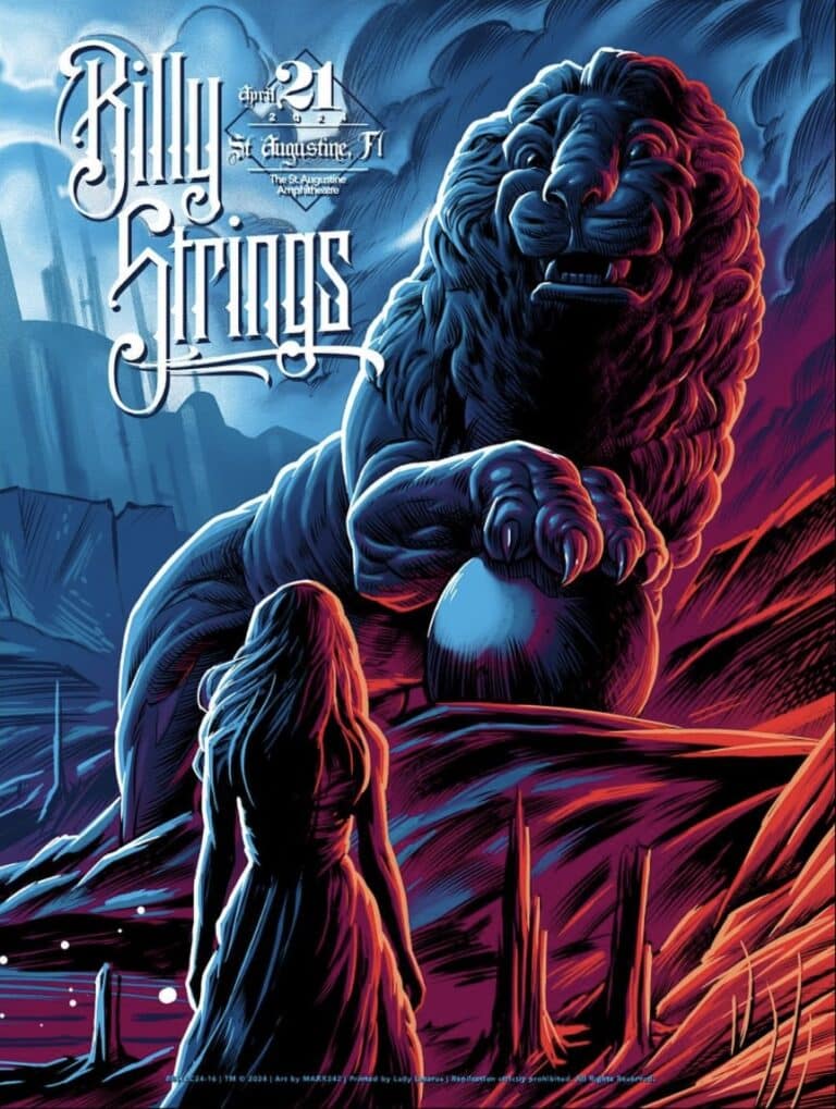 Billy Strings St. Augustine Amp N3 2024 Poster Regular - Billy Base