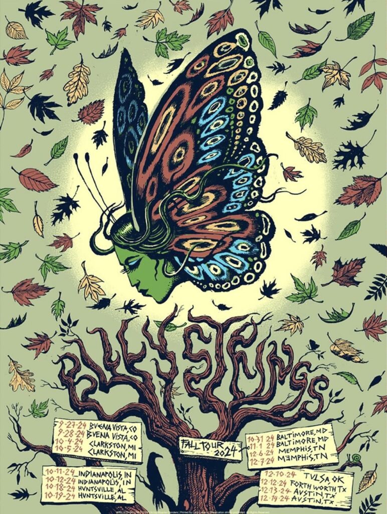 Billy Strings Fall Tour 2024 All Dates Poster - Billy Base