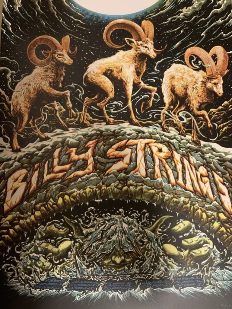 Billy Strings Winter Tour Poster 2025 Regular - BillyBase