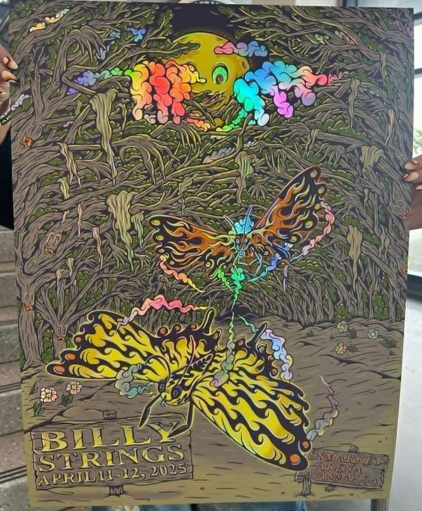 Billy Strings Enmarket Arena 2025 - Run Poster Foil - BillyBase