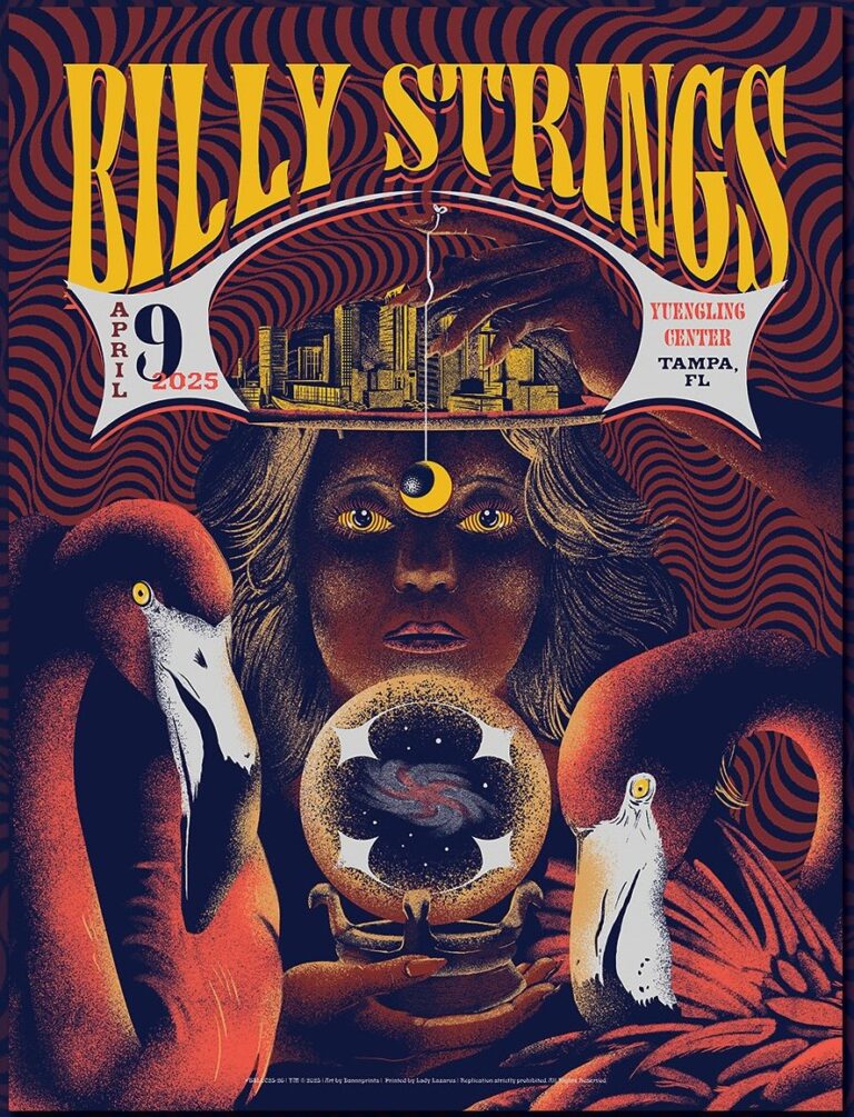 Billy Strings Yuengling Center 2025 - Regular Poster - BillyBase