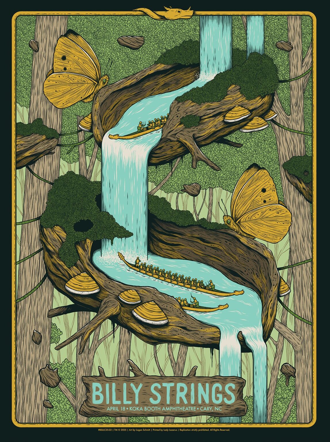 Billy Strings Koka Booth Amp 2025 - N2 Regular Poster - BillyBase