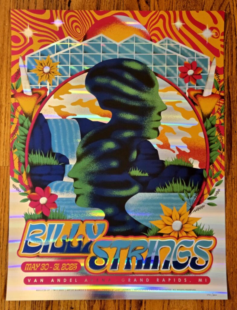 Billy Strings Van Andel Arena 2025 – Run Poster Foil - BillyBase