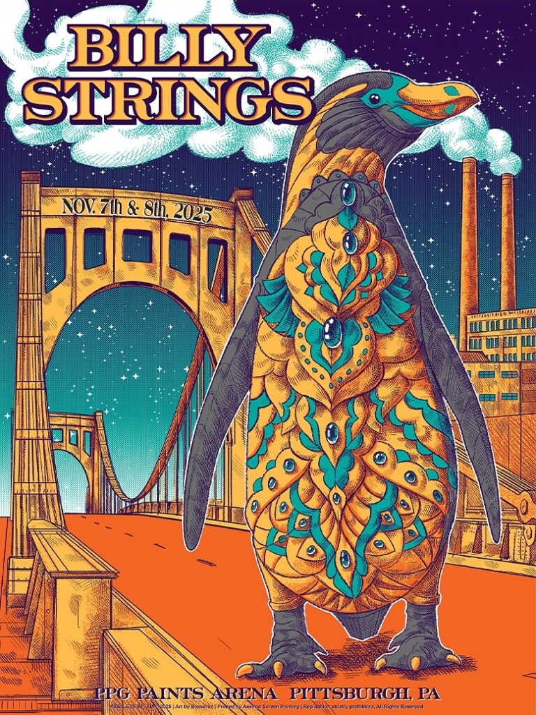 Billy Strings PPG Paints Arena 2025 - Dual Night Poster Regular - BillyBase